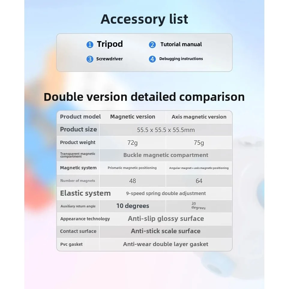 Tianma X3 3x3 Core Cubo Mágico Magnético Quebra-Cabeça 3x3x3 Cubo de ...