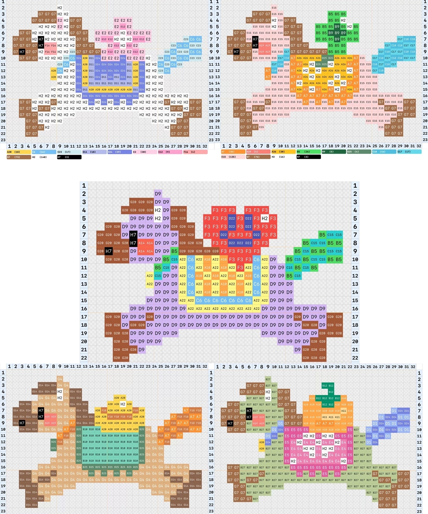 Perler Beads 24 cores 8400+ unidades, brinquedo de arte pixel DIY com ...