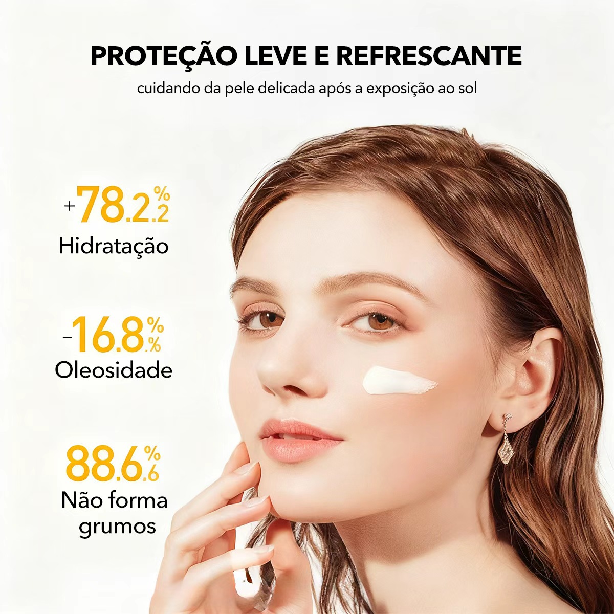 Protetor Solar Facial Inovador em Sache Café - FPS 50+ Clareador Creme ...