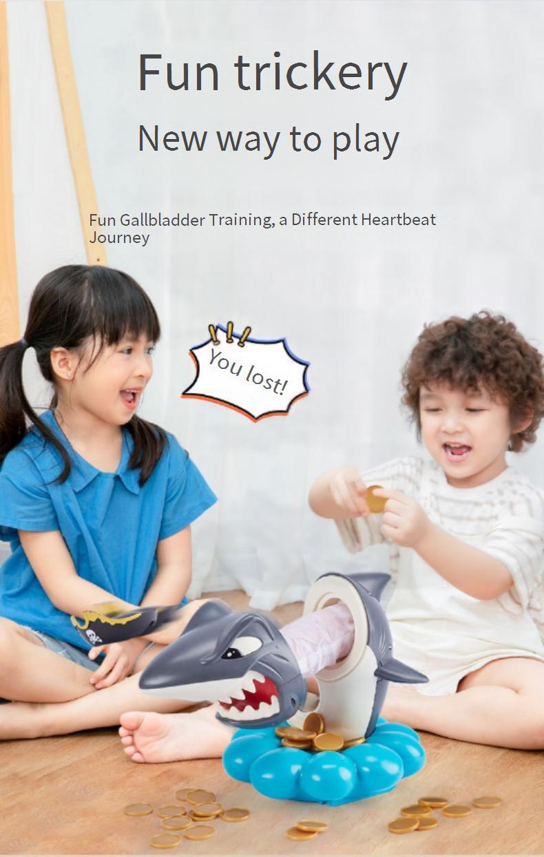 Jogo Hilário de Pegadinha de Capturador de Moedas de Tubarão Pirata ...