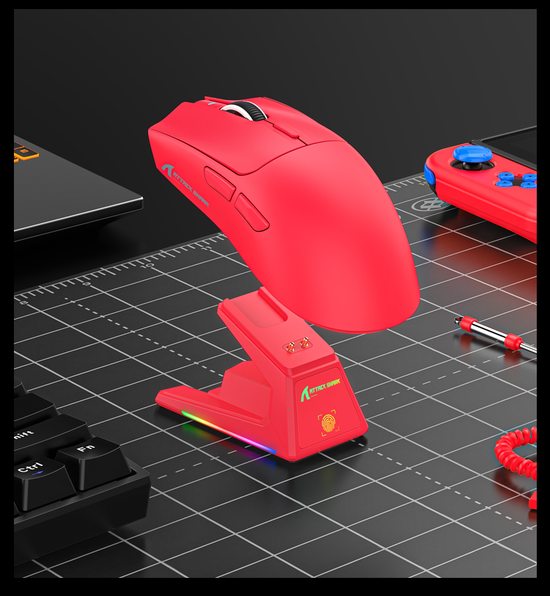 Mouse Para Jogos ATTACK SHARK X1/X5 PAW3395PRO 53g Ultraleve , 26000DPI ...