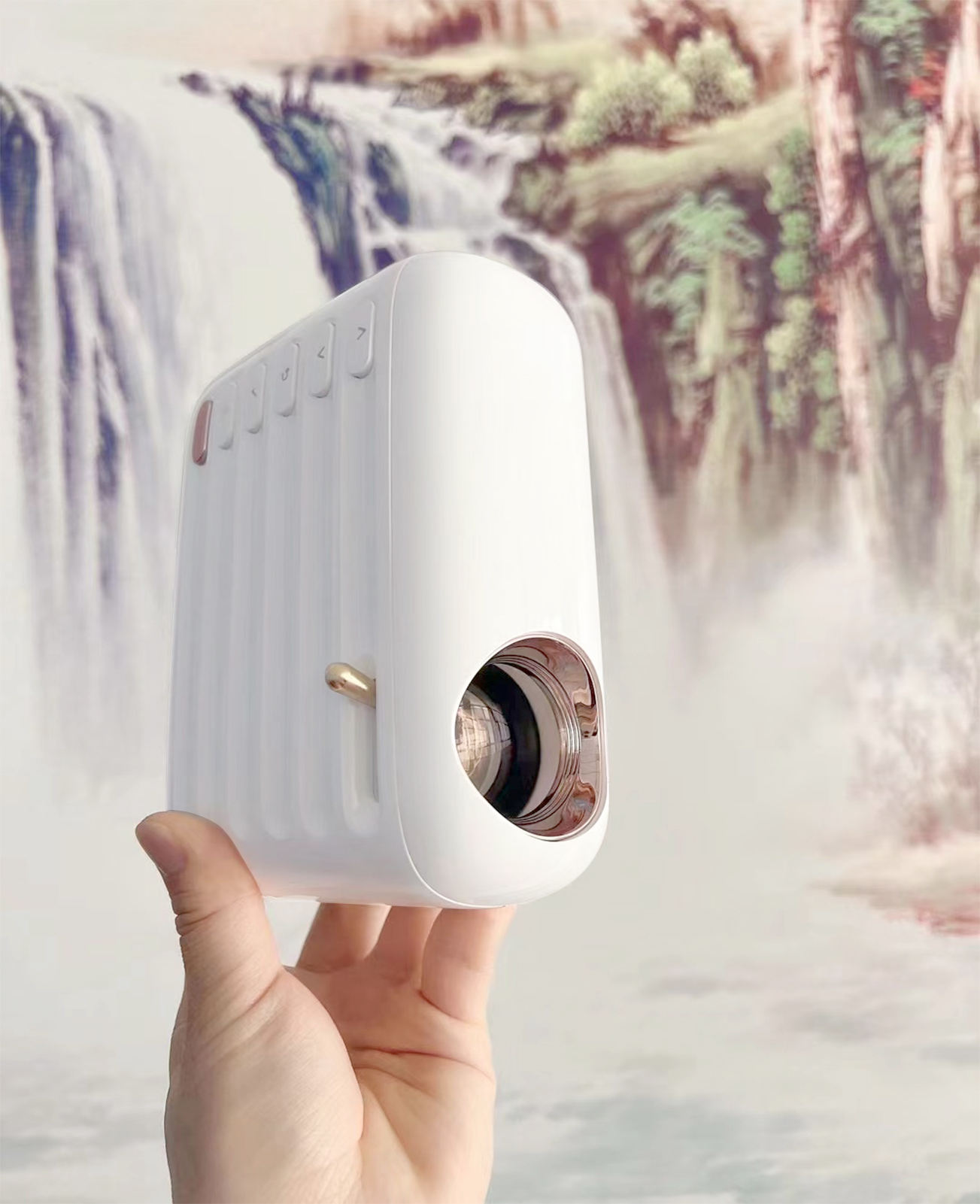 YJMOYE Projetor WiFi V1 , Mini Portátil 1080P 4K Android Smart Micro ...