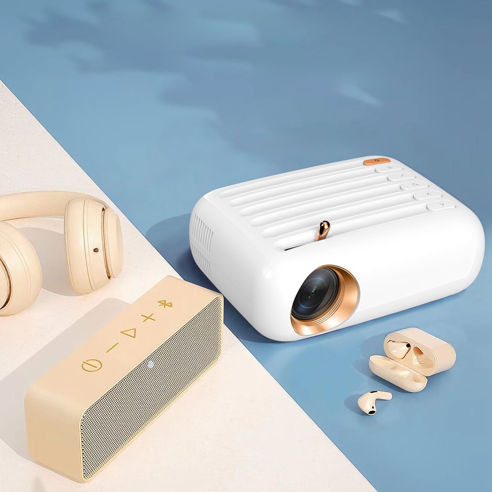 YJMOYE Projetor WiFi V1 , Mini Portátil 1080P 4K Android Smart Micro ...