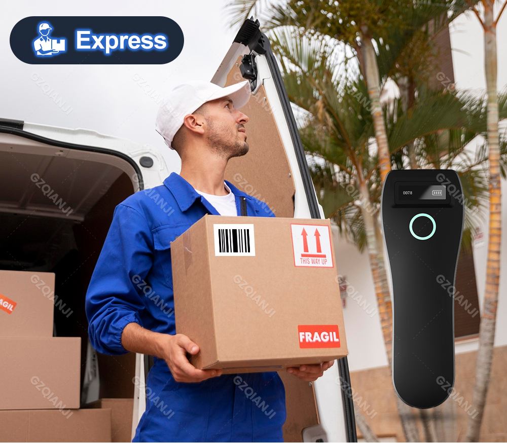 Mini Scanner De Código De Barras 2D Sem Fio Bluetooth Portátil 1D 2D QR ...