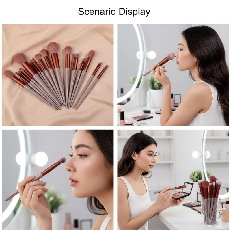 Conjunto De Pincéis De Maquiagem Macios De 13 Unidades , Presente ...