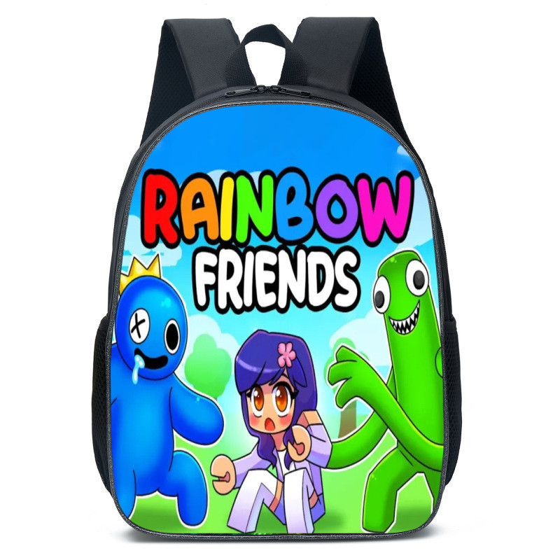 Mochila Infantil RAINBOW FRIENDS 3D Desenhos Animados Bolsa Escolar ...