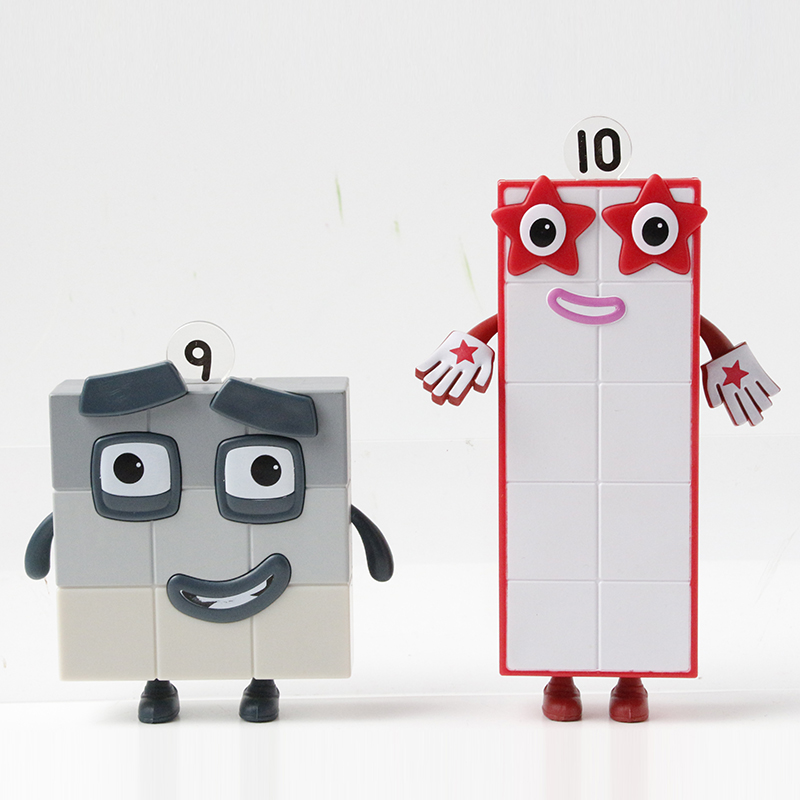 5 Pçs/Set 11-22cm Numberblocks Figura De Ação Pvc Estátua Coleção ...