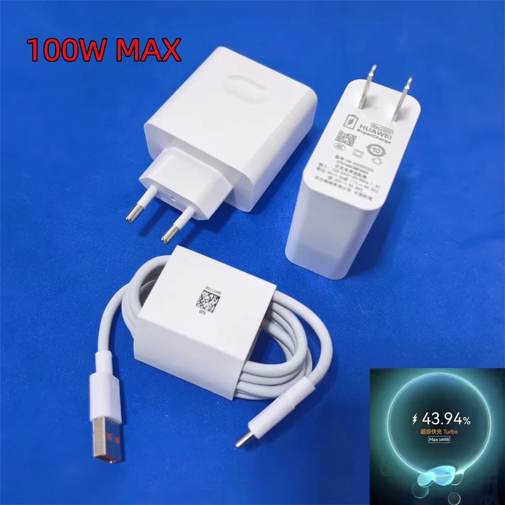Huawei 100W Ue Eua Carregador Super Carga Adaptador De Parede Rápida 6A ...