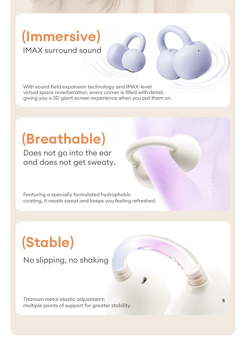 Lenovo RS108 Fones De Ouvido Sem Fio Bluetooth HIFI Som Cancelamento ...