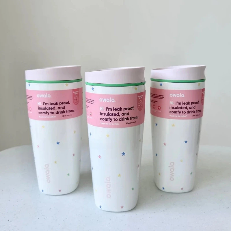 Copo Owala SmoothSip Slider De 20 Onças Com Caneca Isolada Interna De ...