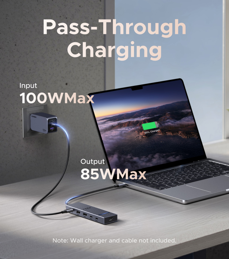 UGREEN USB C 6 Em 1 Docking Station 4K @ 60Hz-Porta De Vídeo USB3.2 ...