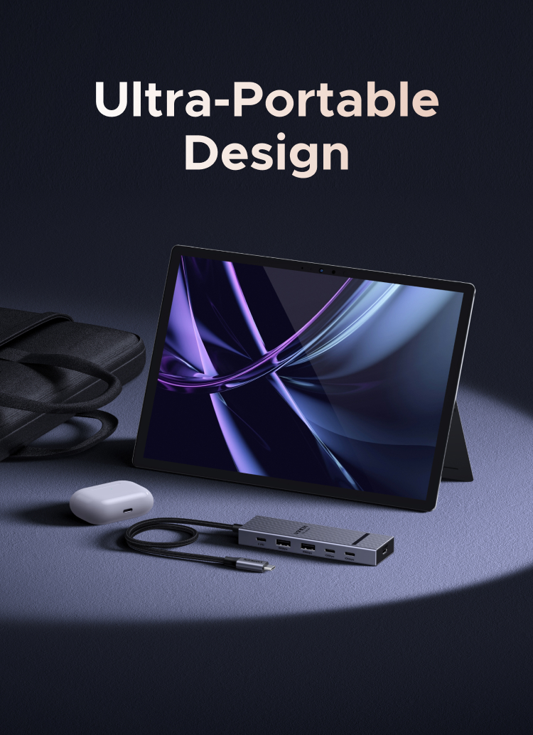 UGREEN USB C 6 Em 1 Docking Station 4K @ 60Hz-Porta De Vídeo USB3.2 ...