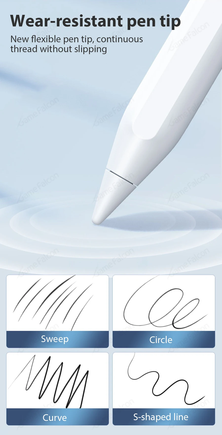 Caneta Stylus para Apple Pencil iPad Pro 13 M4 12.9 6a Air 11 5 4 3 M3 ...