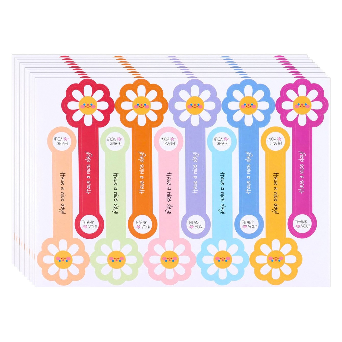 Obrigado Adesivos Selos Seguros Para Alimentos Tira Longa 100 Pacote ...