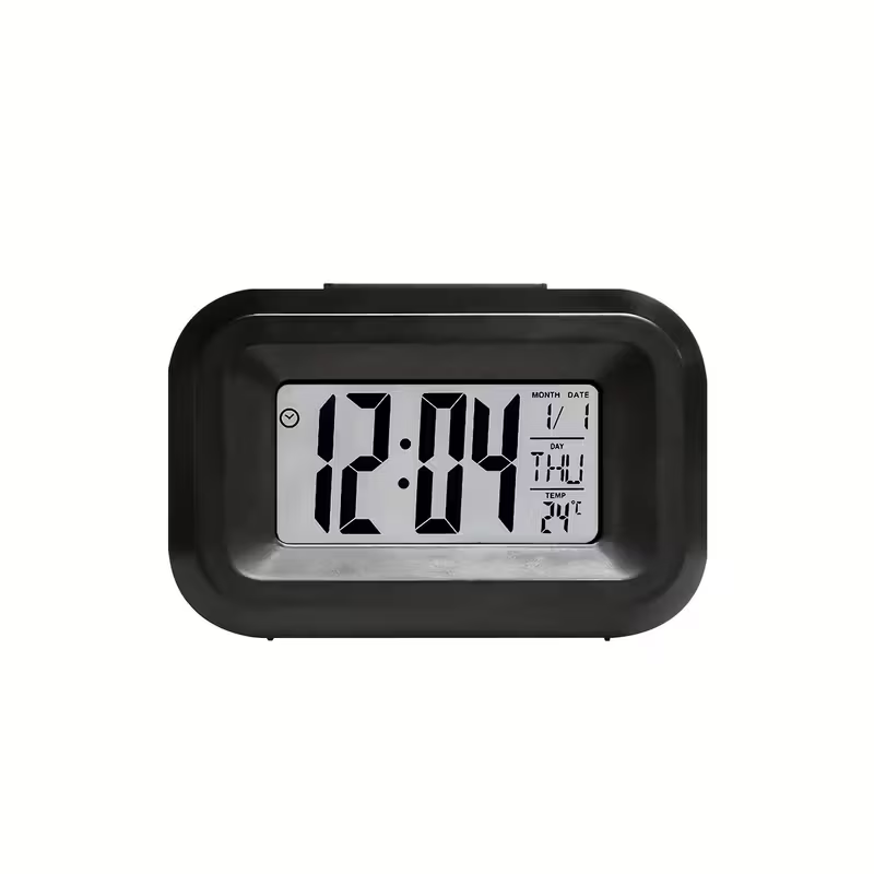 Relógio Despertador Digital LED com Função Soneca e Luz de Fundo - Tela ...