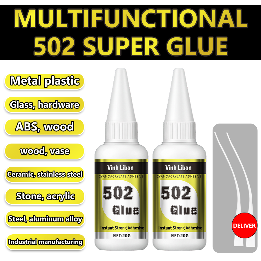 Cola Industrial 502 20g, Fórmula de Alta Resistência Importada, Cura ...