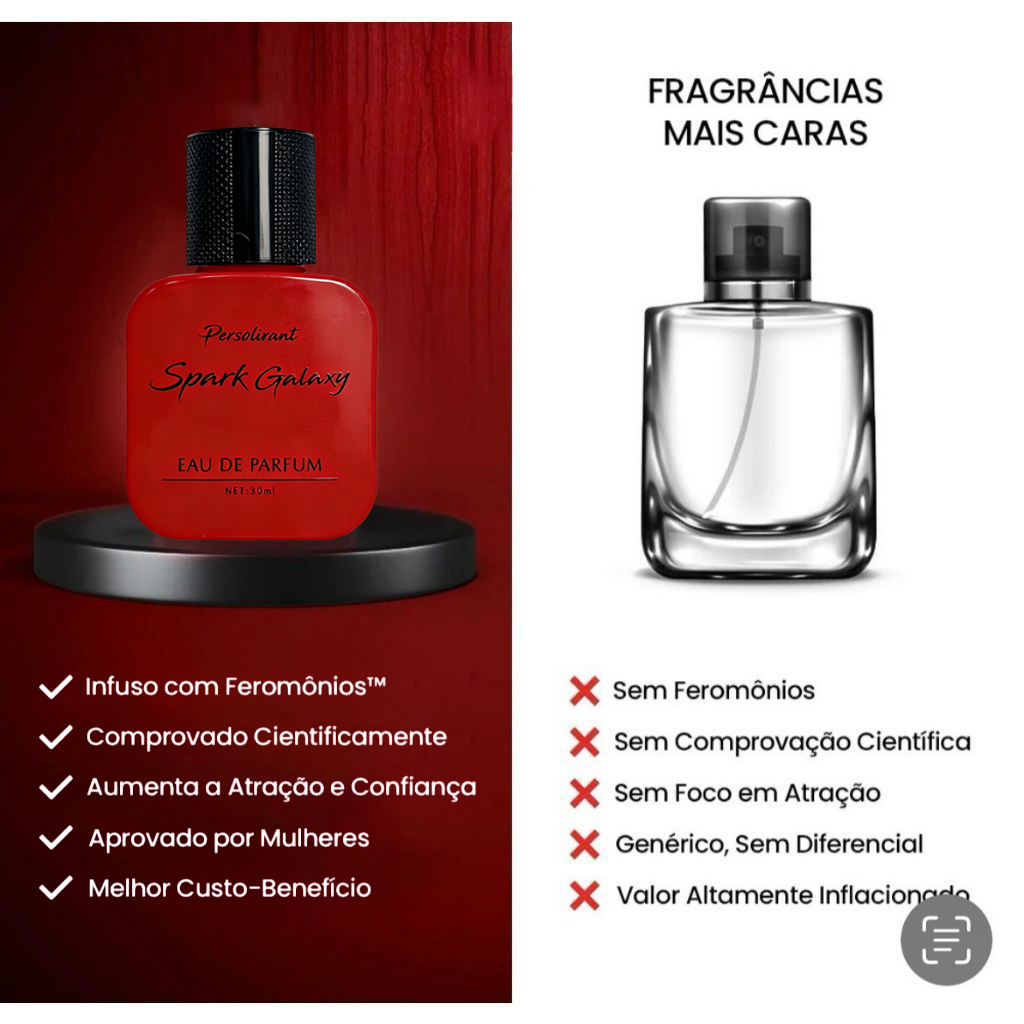 Spark Galaxy Perfume Men (Perfume Masculino com Feromônios Ativados ...