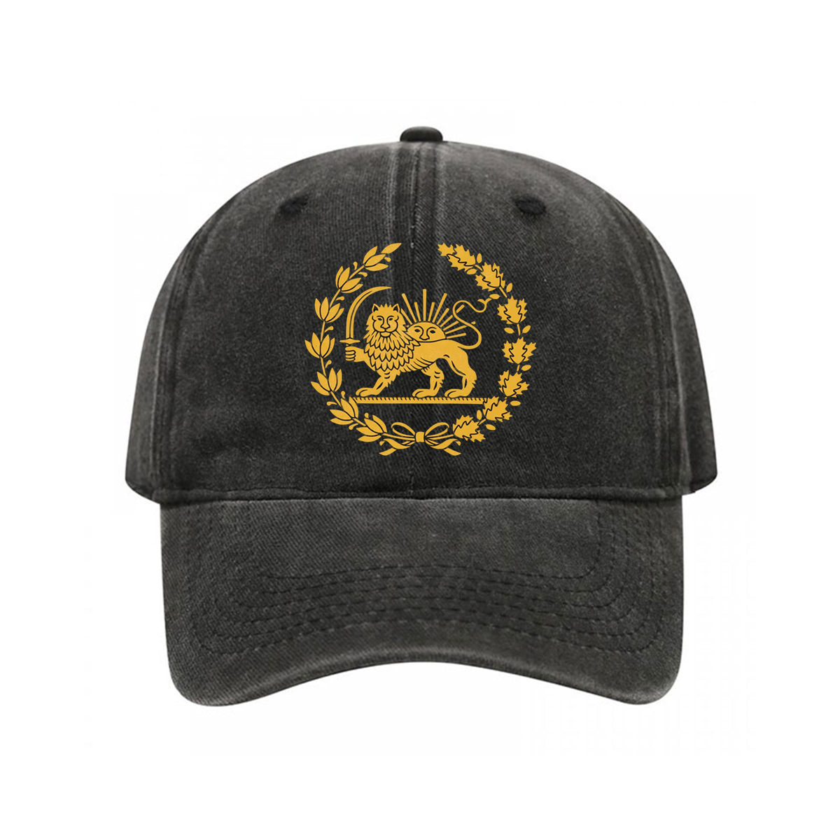 Persian Lion and Sun Badge Iranian Legal Fashion Men's Classic Washed ...