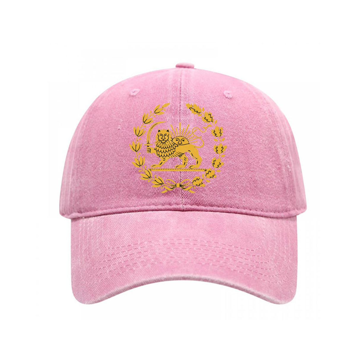 Persian Lion and Sun Badge Iranian Legal Fashion Men's Classic Washed ...
