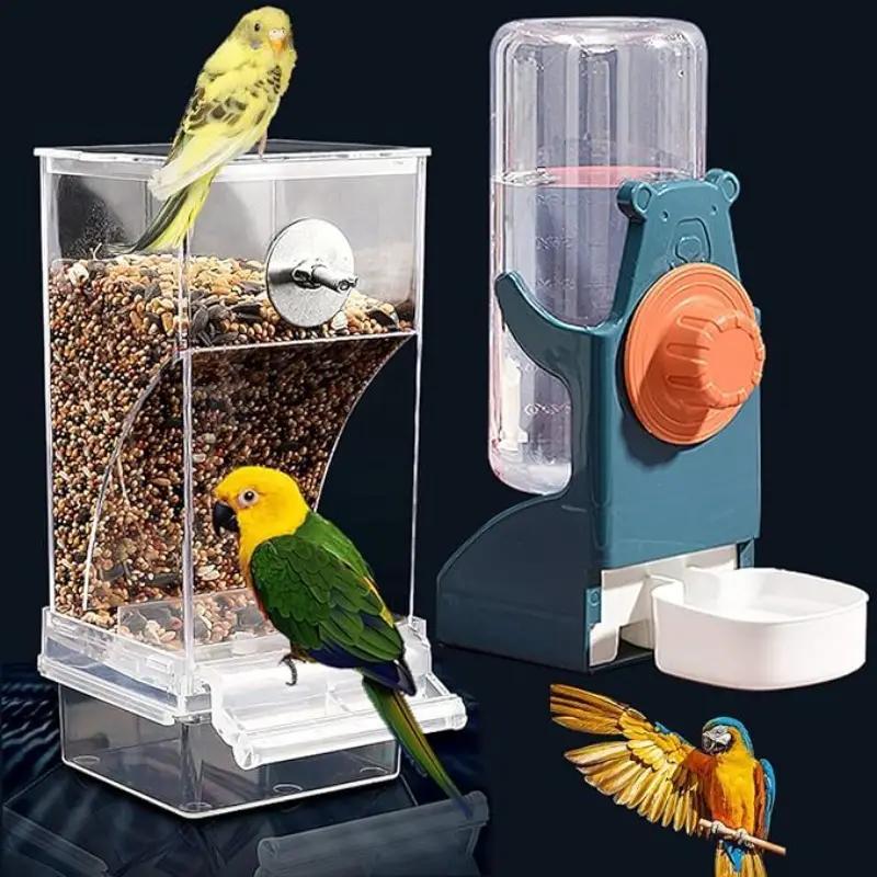 1 comedouro + 1 bebedouro, conjunto suspenso para pequenos animais de ...