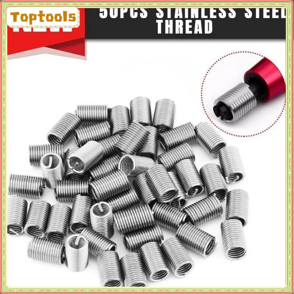 50X M6x1.0x3D Helicoil Kit De Reparo De Roscas De Aço Inoxidável ...