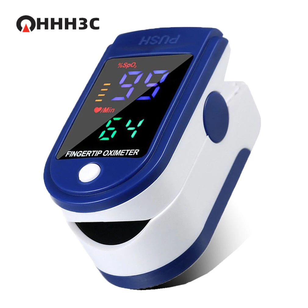 Clip De Oxímetro De Pulso De Dedo Monitor De Frequência Cardíaca ...