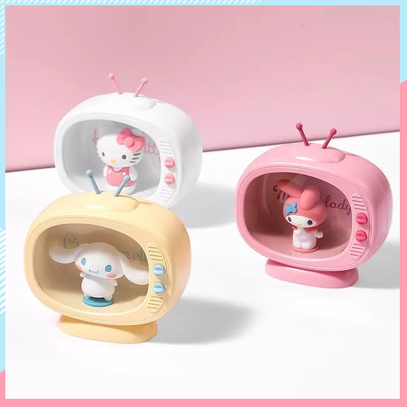 MINISO nome skylux pequena luz da noite melody Hello Kitty tv estilo ...