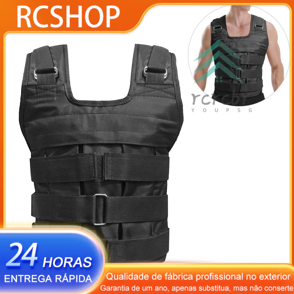 Carregamento Máximo De 50kg Colete Ponderado Ajustável Casaco De Peso ...