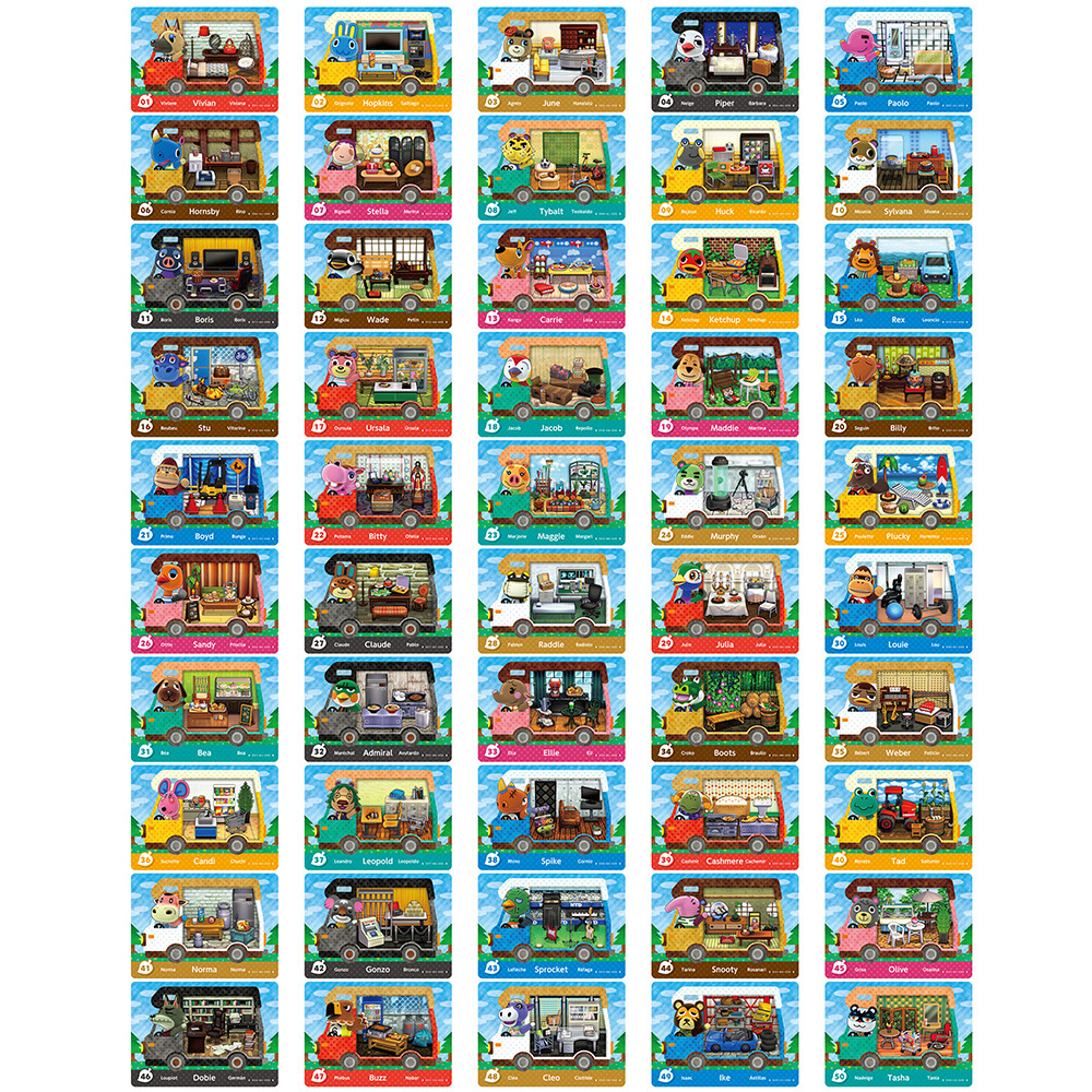 50 Unidades De Cartões De Jogo Mini RV Animal Crossing Para NS | Shopee Brasil