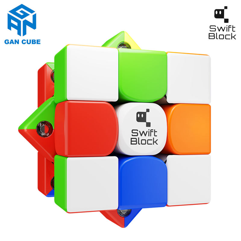 GAN Swift Block 3x3 Cubo Mágico Magnético 3 × 3 Speed Puzzle 3X3X3 Brinquedos Infantis ...