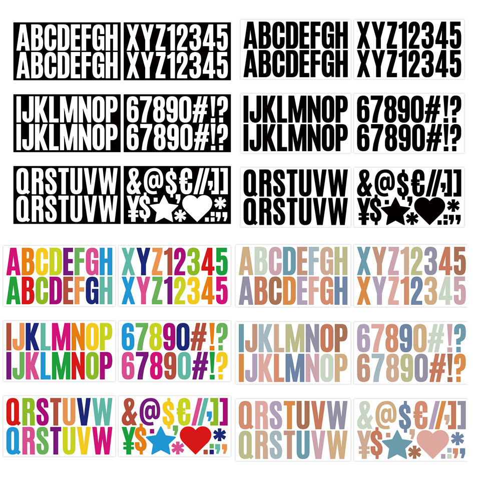 Autocolantes de 6 peças Conjunto de 2,5 polegadas Autocolantes de ...