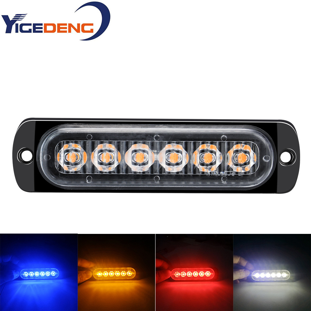 GSY Carro LED Luzes Laterais Sempre Ligadas 6 12-24V Caminhão/van Captador De Advertência ...