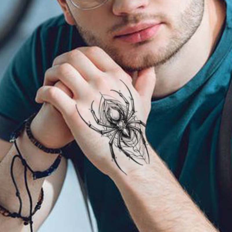 Simulação De Adesivos De Tatuagem Temporária Não Reflexiva De Tatuagem
