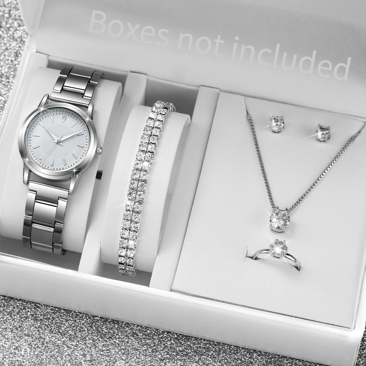 Moda Pequeno Discador Faixa de Aço Ladies Steel Band Watch Ladies ...