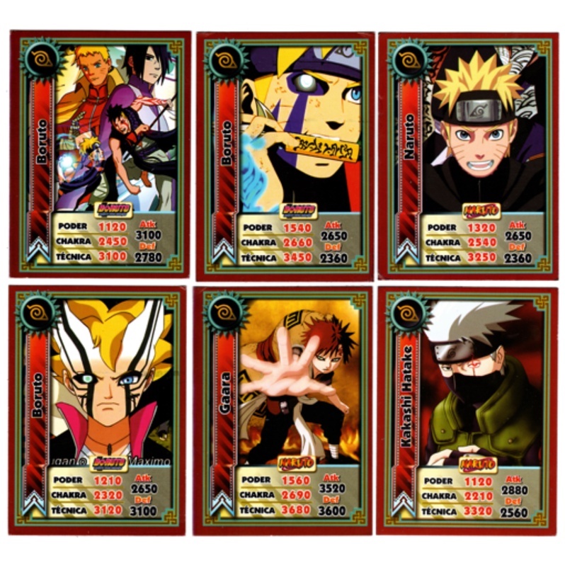 200 Cartinhas Naruto Boruto Premium Cards Naruto Cards Boruto Card Naruto Boruto | Shopee Brasil