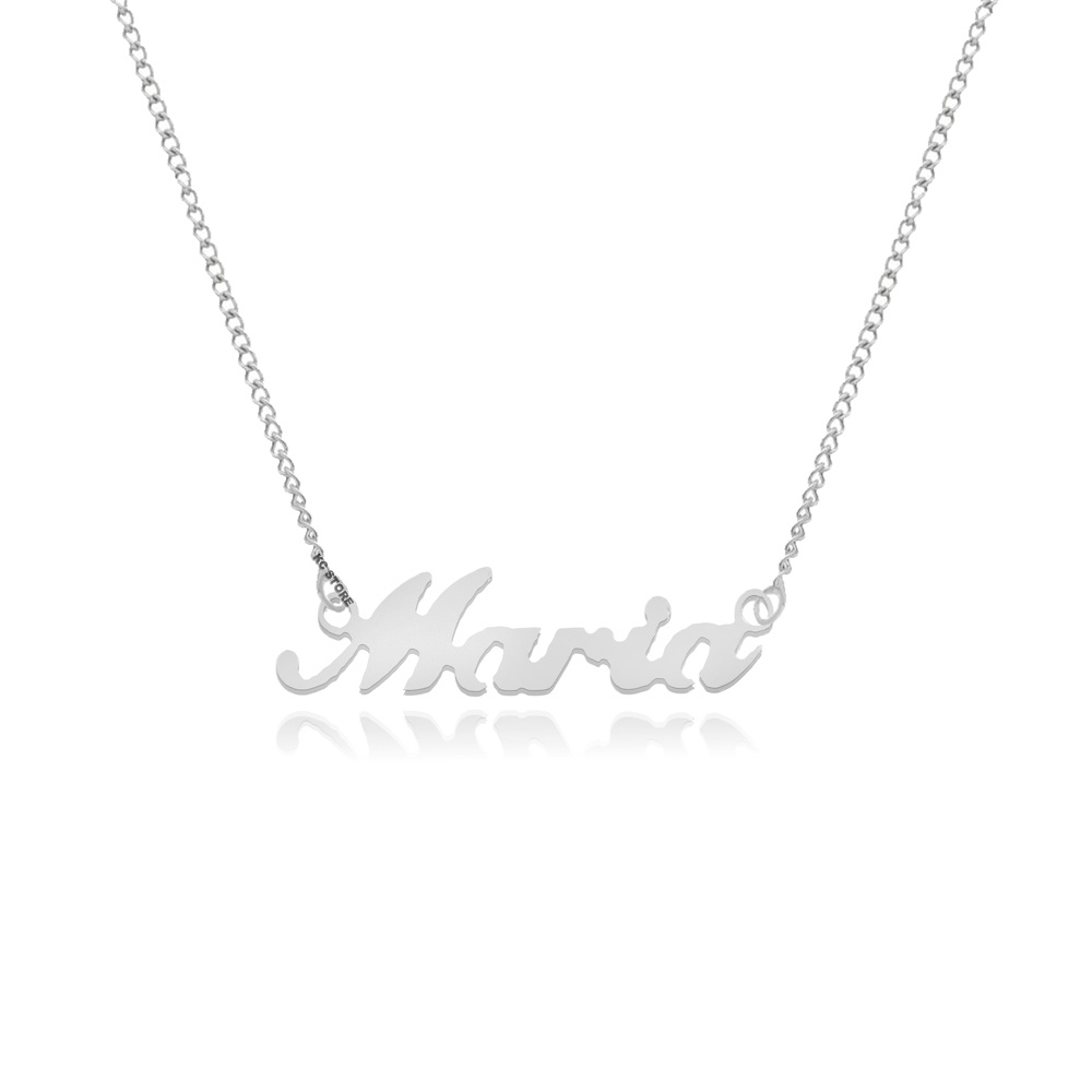 Colar de Nome Maria Personalizado em aço inox antialérgico não escurece ...