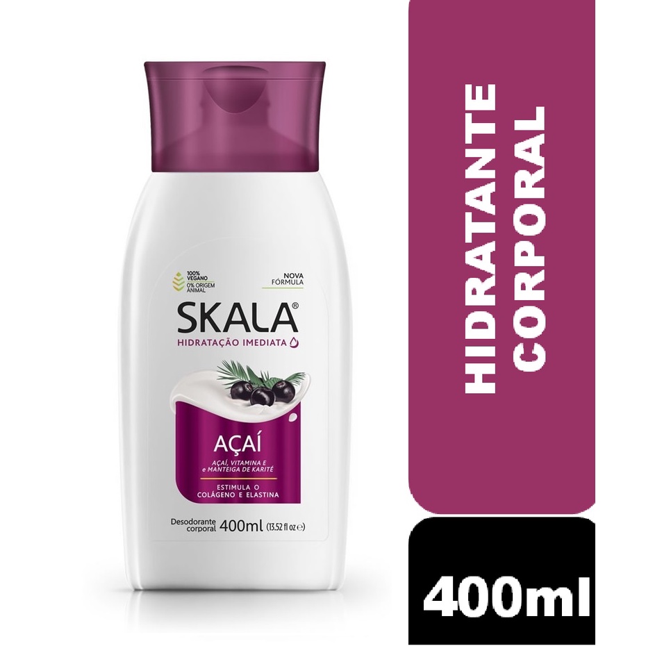 Creme Hidratante Corporal Skala Açaí 400ml | Shopee Brasil