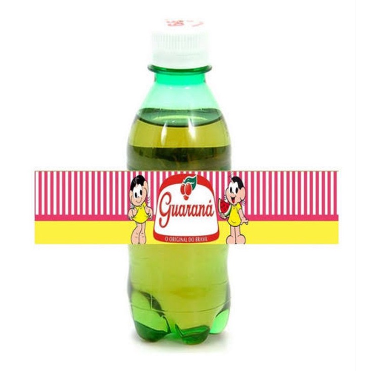 10 rótulos adesivos 20x 3.5 cm guaraná escolha o tema SEM RECORTE ...