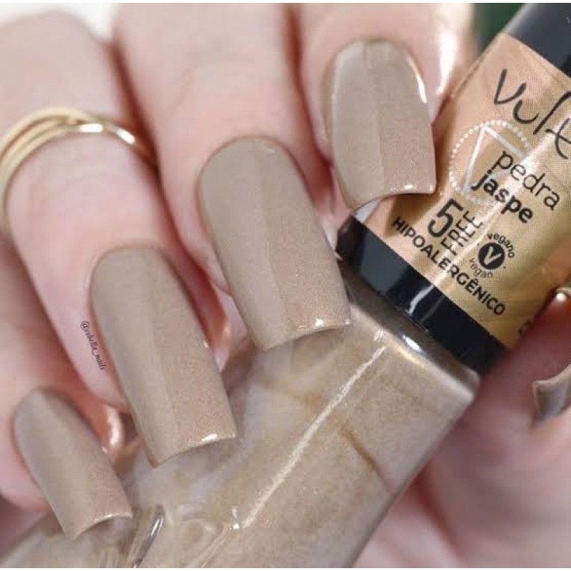 Esmalte “Vult - Pedra” - Cor Nude Marrom Claro Areia “Jaspe” | Shopee ...