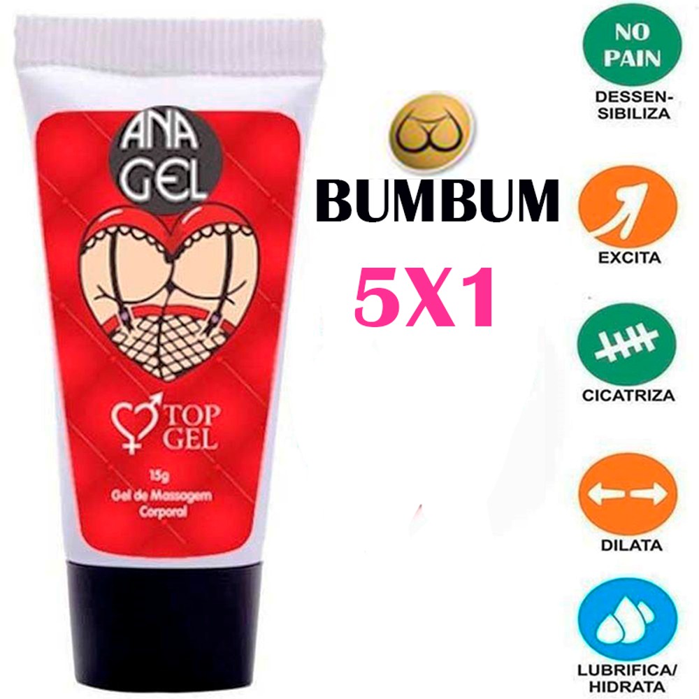 Gel 6 X 1 AnestÉsico Anal Top Gel O Melhor Do Brasil Gel Sexo Anal