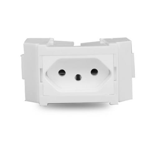Tomada Adaptador 2P+T Trilho Din Csw 10A Branco Weg | Shopee Brasil