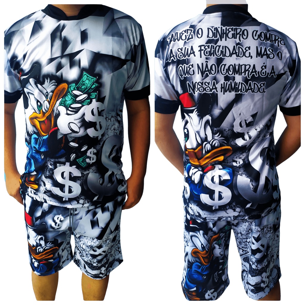 Kit Conjunto Masculino Favela De Quebrada Tio Patinhas QB22 | Shopee Brasil