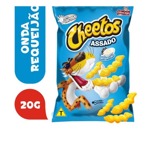 Salgadinho Cheetos requeijao onda 20g - Elma Chips- 120un | Shopee Brasil