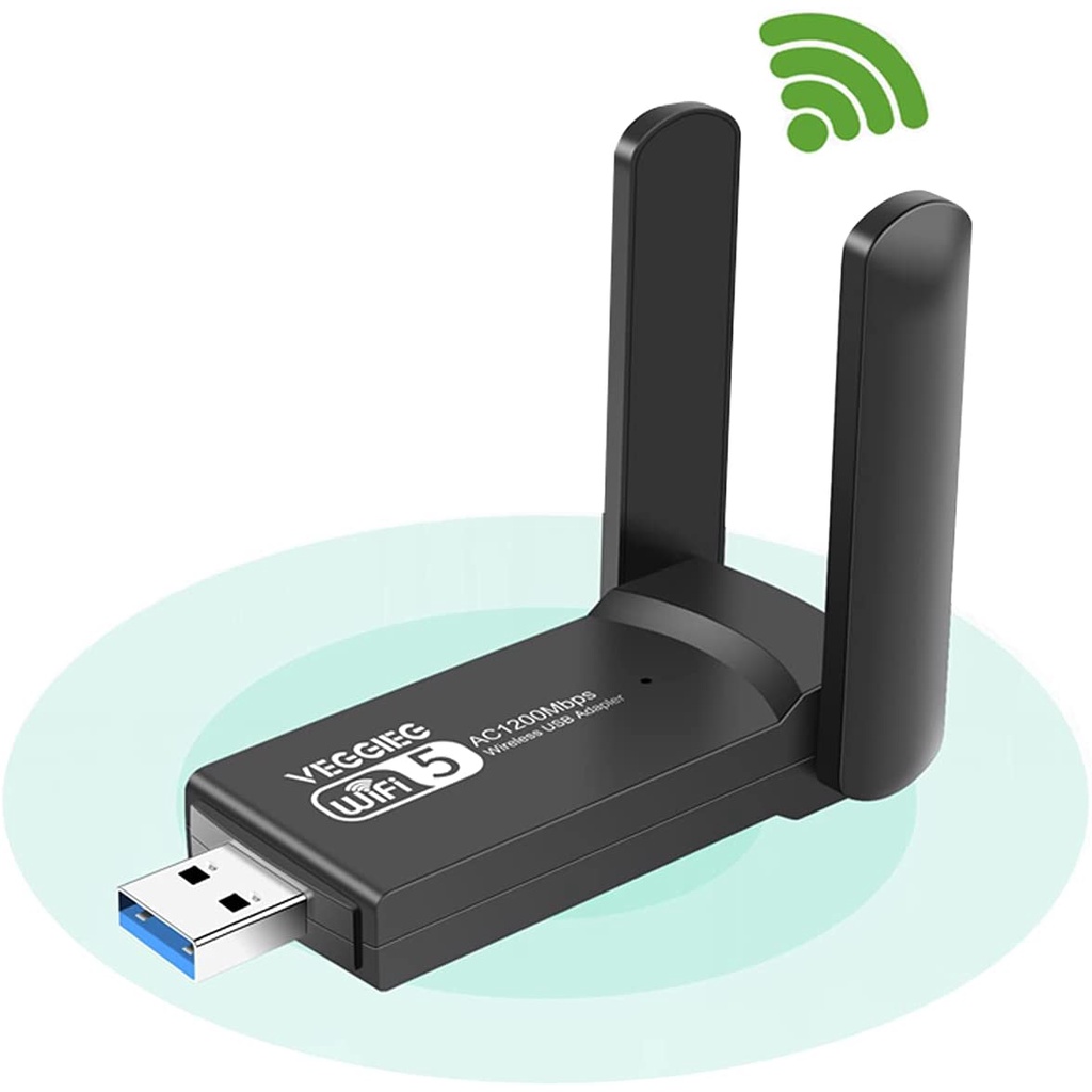 Adaptador Wifi Dual Band 1200mb 2.4/5ghz Wireless 5g Usb 3.0 | Shopee ...