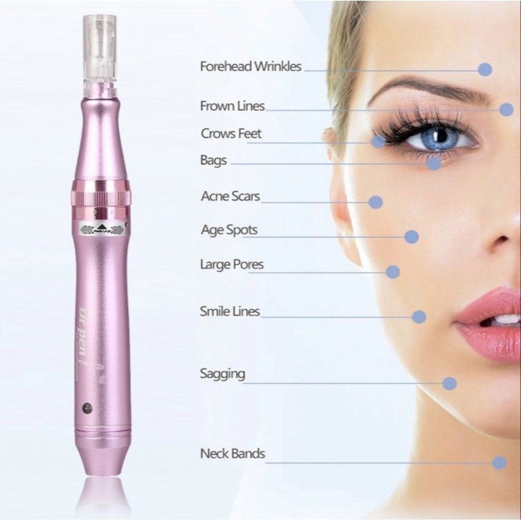 Caneta de Microagulhamento Dermapen Dr. Pen Novo Modelo- Rosé | Shopee ...