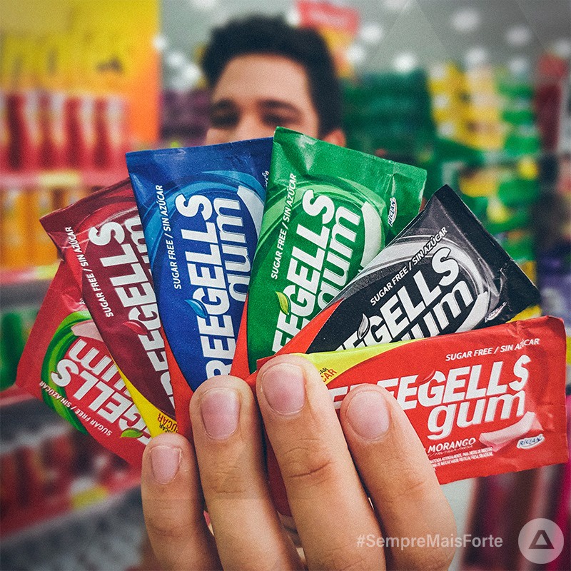 Chiclete Gum Freeegels Display 15 Unidades (igual Trident) | Shopee Brasil