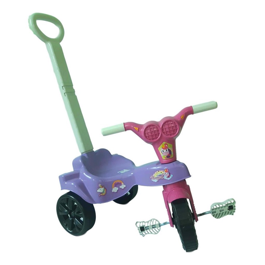 Triciclo Motoca Velotrol Infantil Menina Rosa Unicornio - Kepler ...