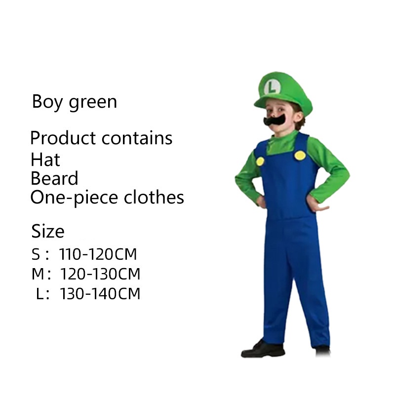 Super Mario Traje Adulto Crianças Anime Cosplay Do Desempenho De ...