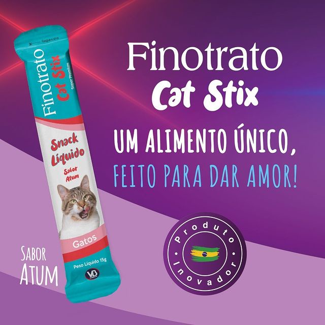 Petisco Gato Cat Stix Atum Pet Sache Liquido 15g Finotrato | Shopee Brasil