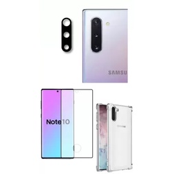 Kit 3X1 Samsung Galaxy Note 10 - Película em Cerâmica Frontal 9D + Capa ...